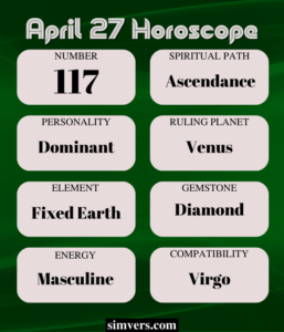 April 27: Birthday, Personality, Zodiac, Advice & More (A Guide)