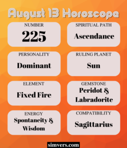 August 13: Birthday, Personality, Zodiac, Events, & More (A Guide)