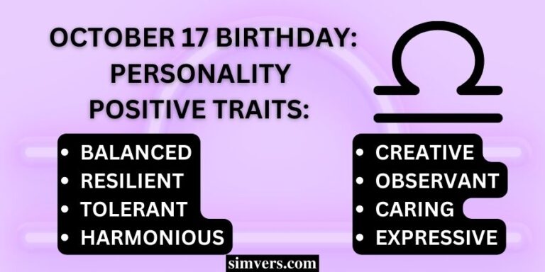 October 17 Zodiac: Birthday, Personality, & More (A Guide)