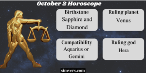 October 2 Zodiac: Birthday, Traits, & More (Must Read)